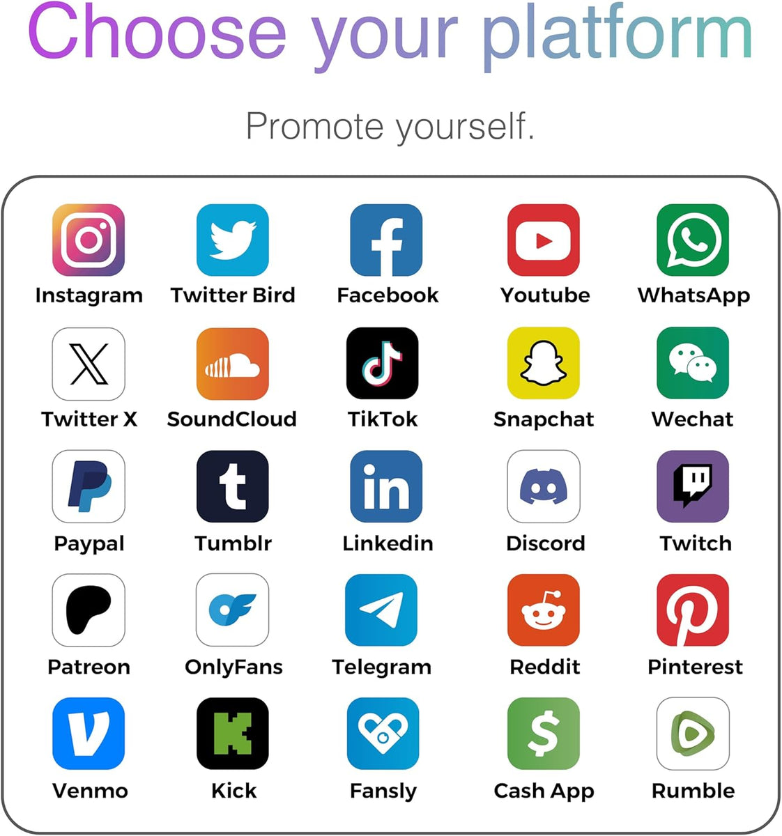 3x Social media custom stickers Pack of 3 – stickyart