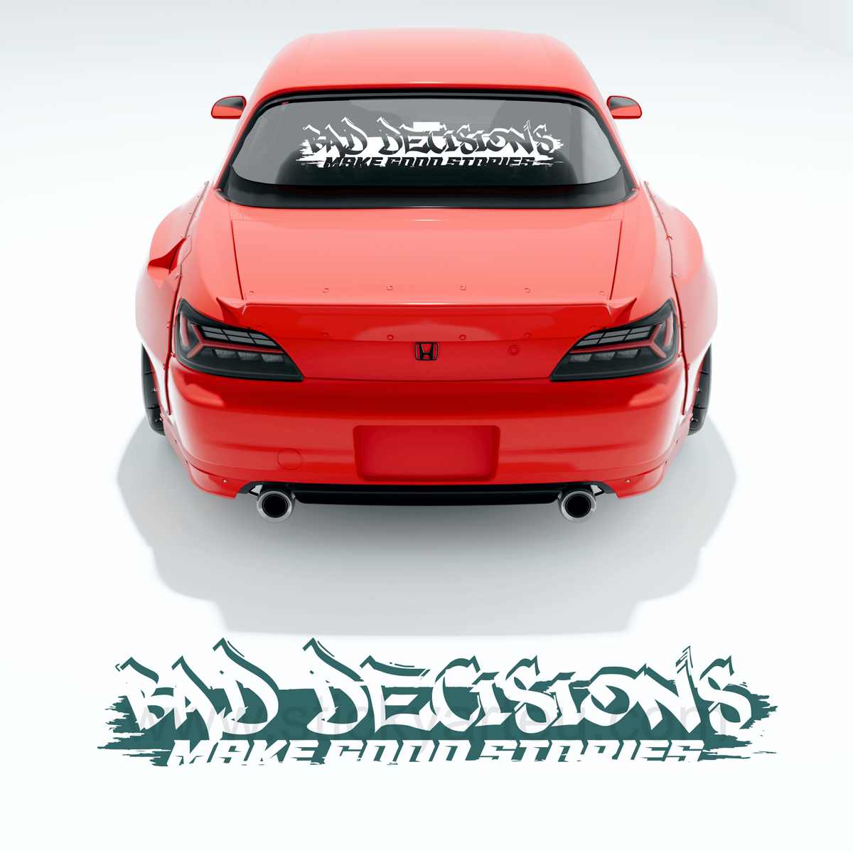 Bad Decisions Makes Good stories windshield decal rear window sticker ...